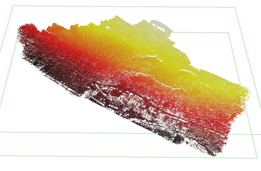 Ystalyfera-LiDAR-with-Vegetation-Stripped - Routescene