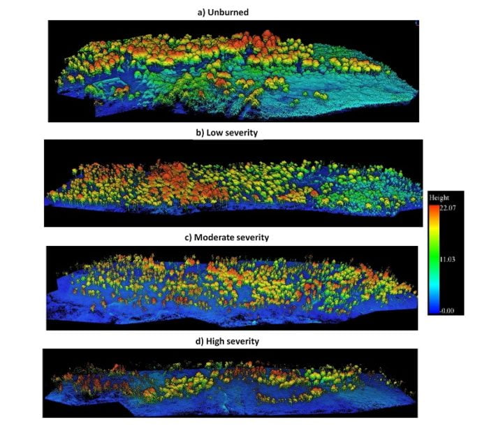 UAV LiDAR for forest fires severity | Routescene